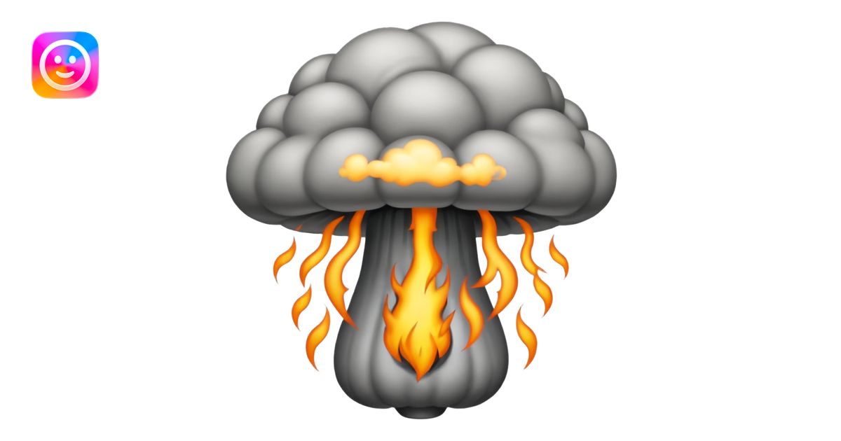 Atom bomb emoji | AI Emoji Generator