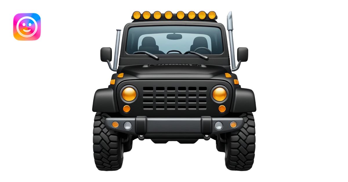 carro 4x4 emoji | AI Emoji Generator