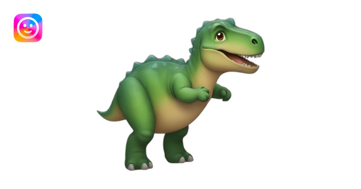 dinosaurs hugging emoji | AI Emoji Generator