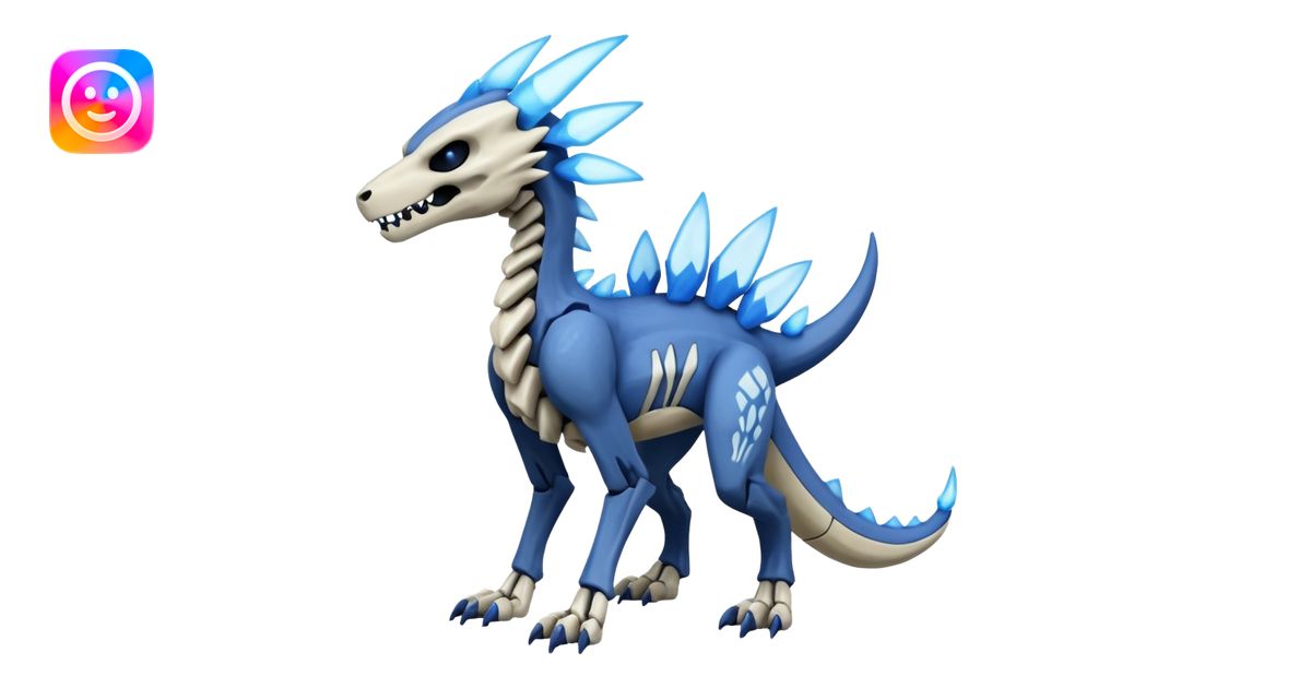 Skeletal Manectric-Marowak-Dialga-Duskull-Electrike-Fakémon-hybrid-creature (full body) emoji ...