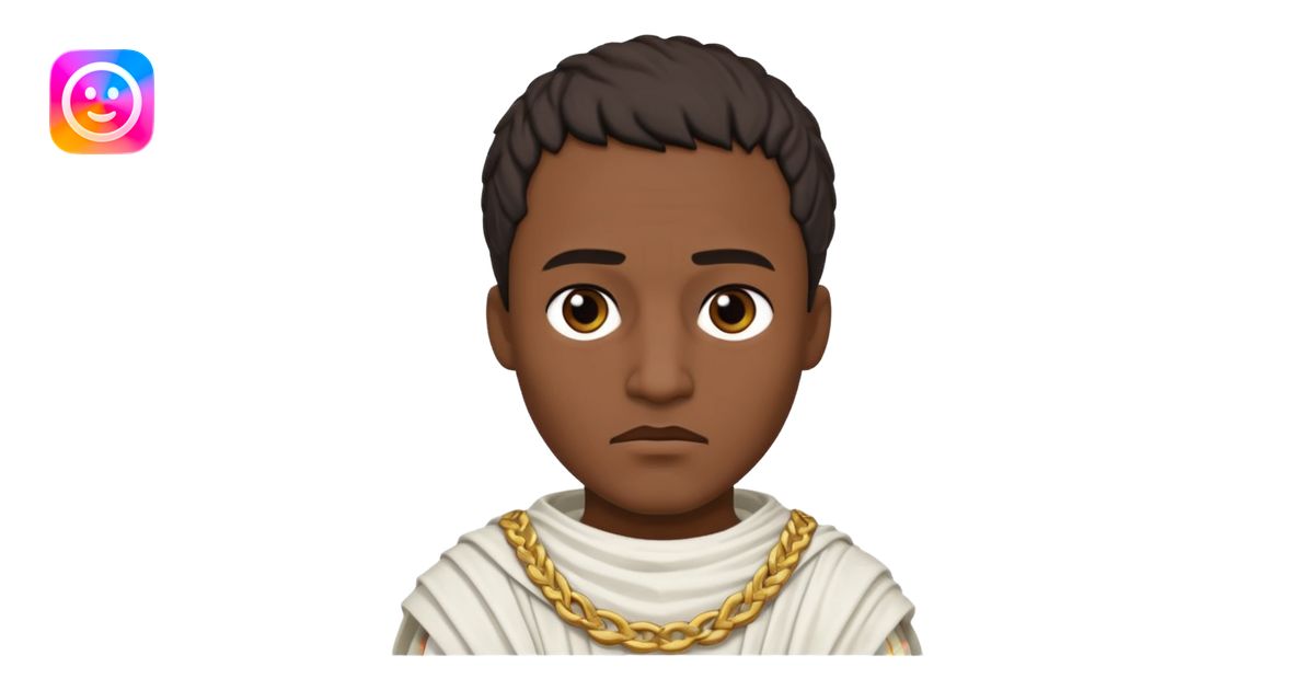 julius caesar young evil toga emoji | AI Emoji Generator