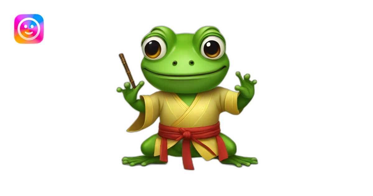 frog kung fu master emoji | AI Emoji Generator