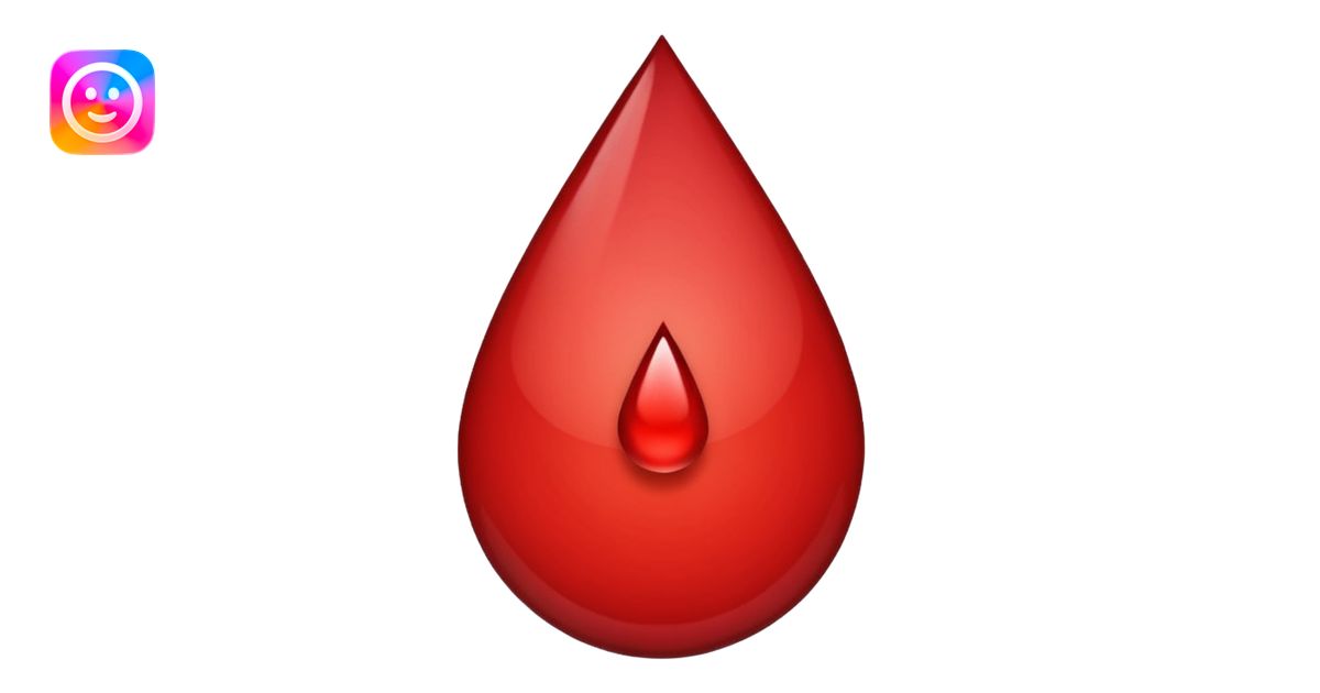 drop of blood emoji | AI Emoji Generator