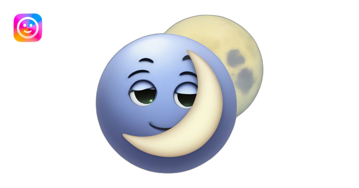 Moon hugging a star emoji | AI Emoji Generator