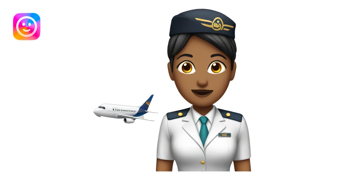 Flight attendant emoji | AI Emoji Generator