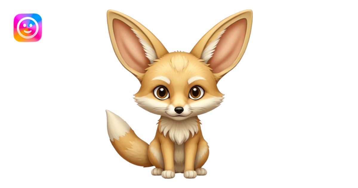 FENNEC FOX emoji | AI Emoji Generator
