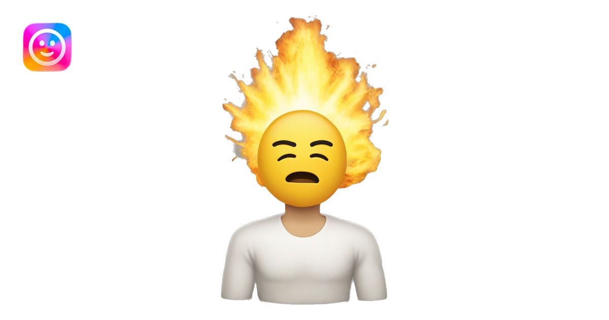 the exploding head emoji with a namaste in front of it emoji | AI Emoji ...