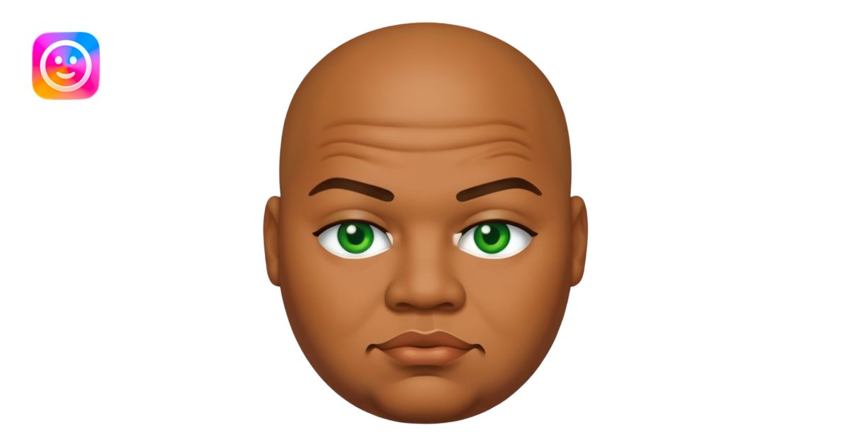 Fat Joe with green eyes emoji | AI Emoji Generator