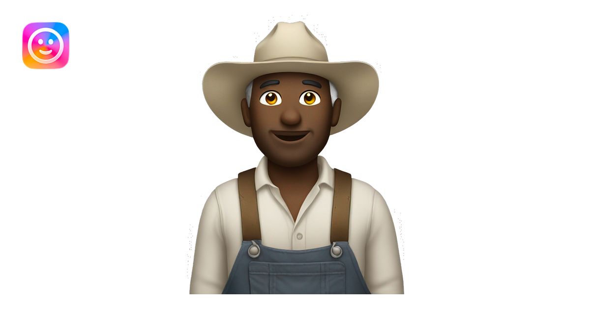 cotton pickin farmer emoji | AI Emoji Generator