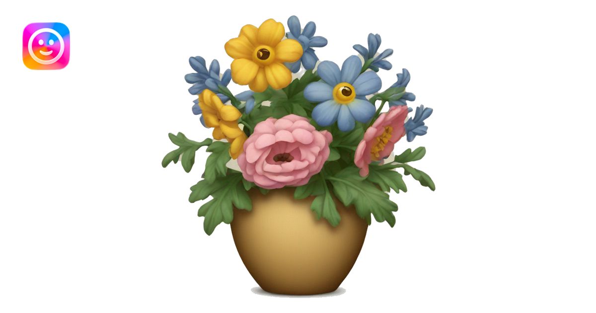 Vintage flowers emoji | AI Emoji Generator