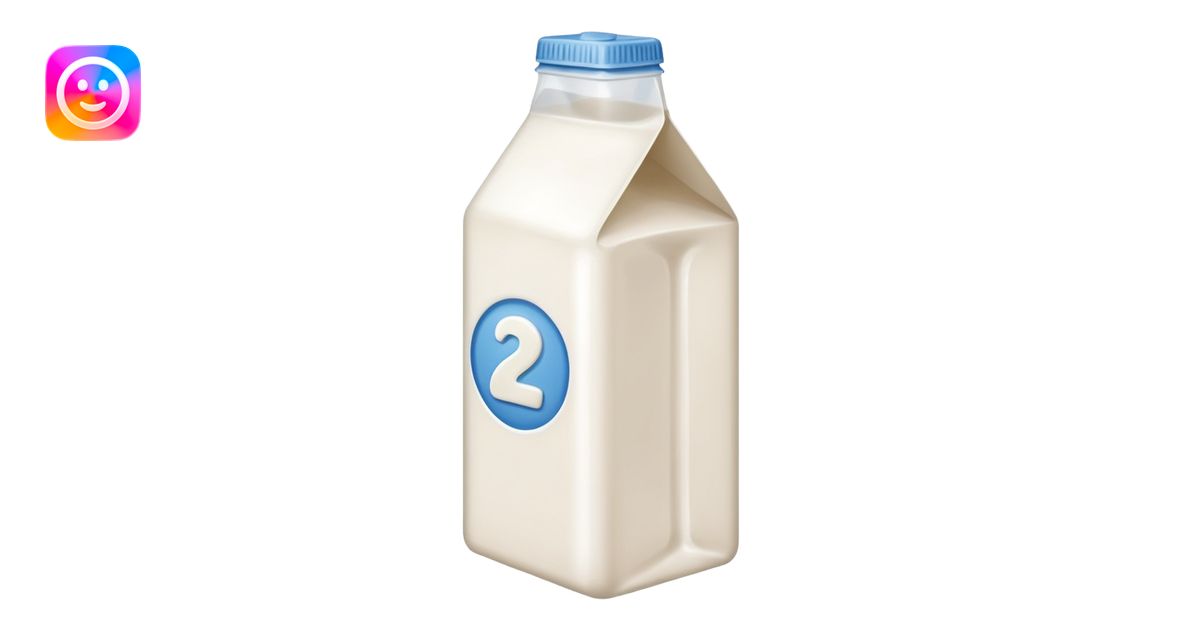 a2 whole milk emoji | AI Emoji Generator
