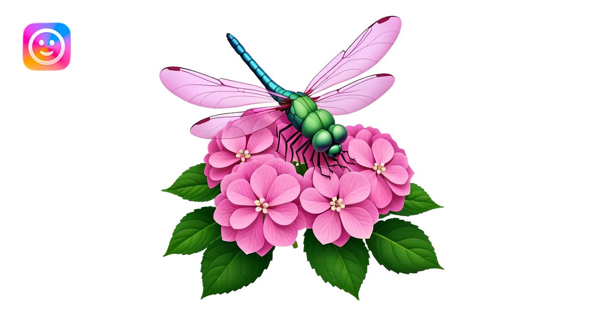 3D Realistic Still life bright pink detailed Hydrangea macrophylla ...