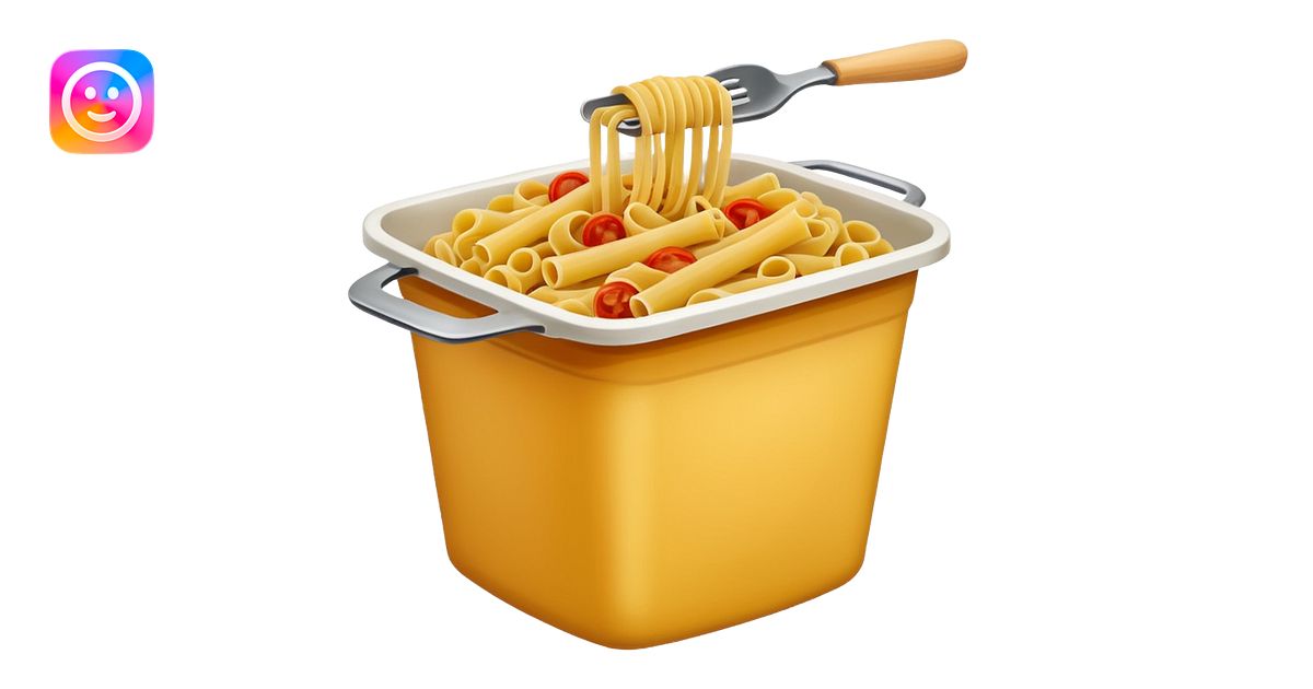 pasta in container emoji | AI Emoji Generator