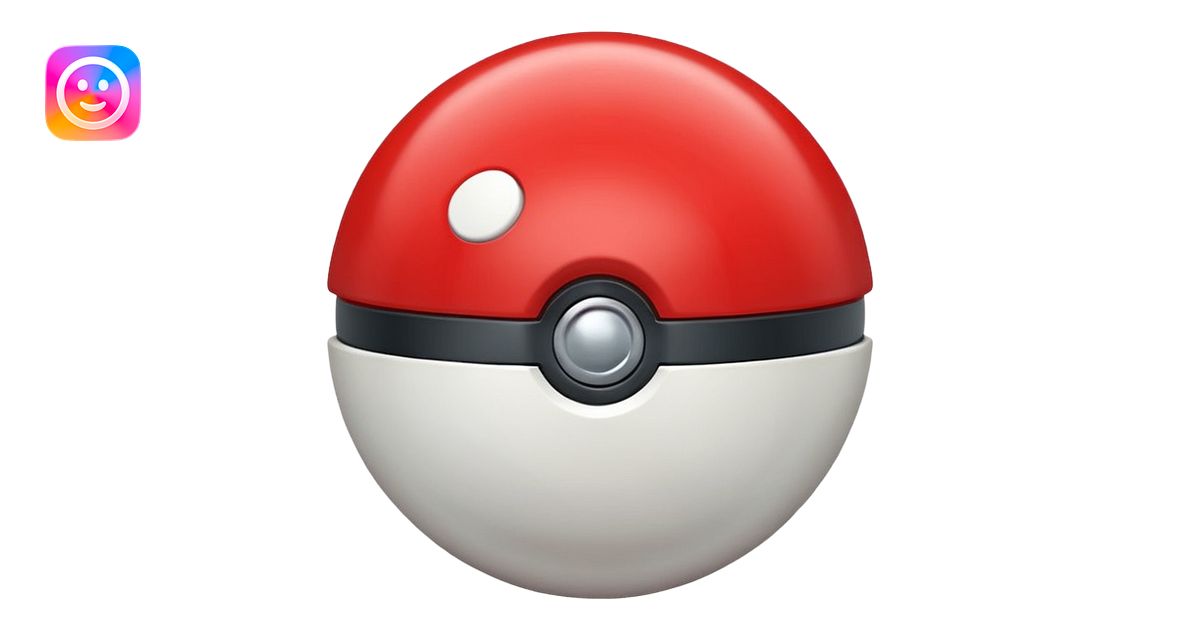 Pokeball emoji | AI Emoji Generator