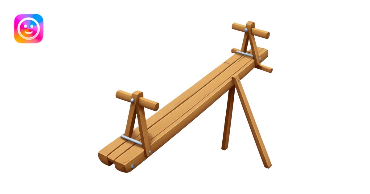 Seesaw emoji | AI Emoji Generator