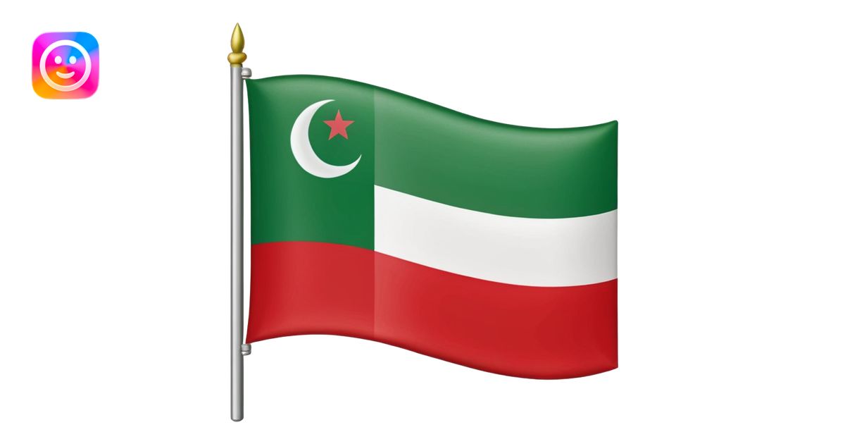 Chechen Flag, the flag 1991-1999 emoji | AI Emoji Generator