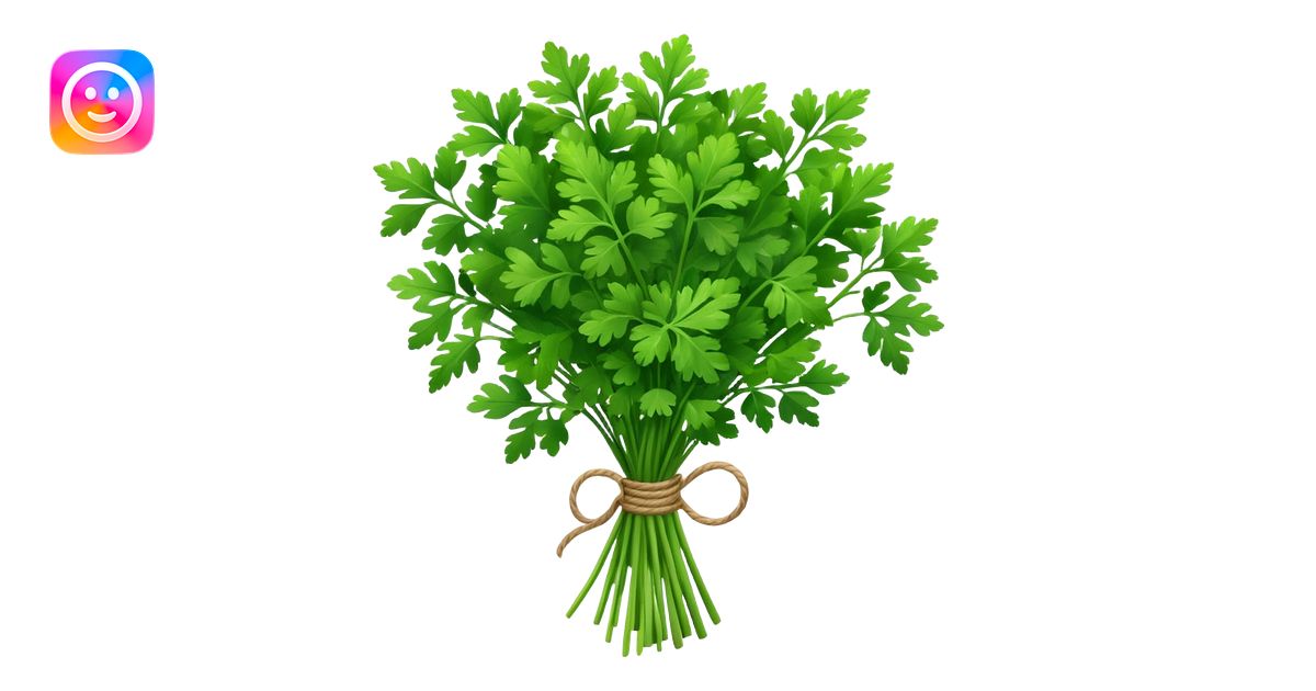 parsley herb bouquet emoji | AI Emoji Generator