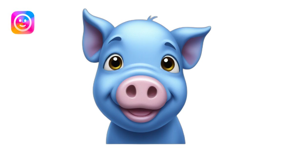 blue pig emoji | AI Emoji Generator