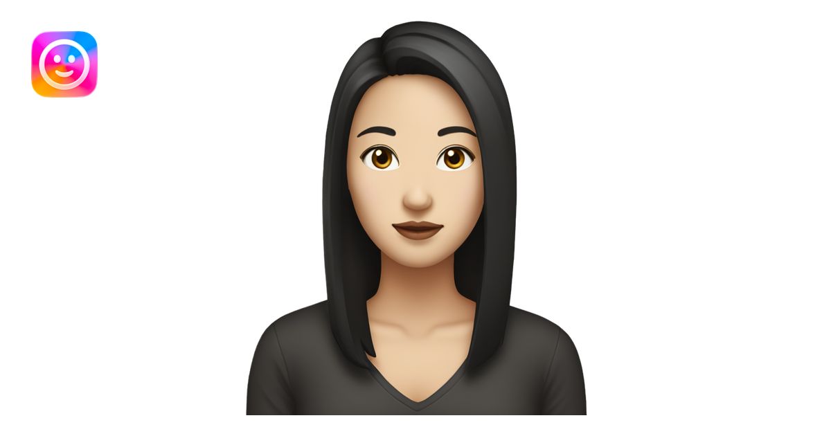 Create a face of myself. I'm a girl, Asian, round bit square face, full ...
