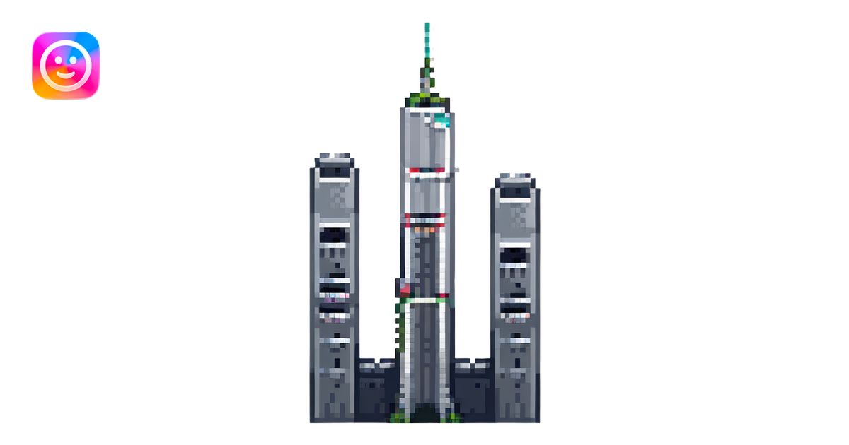 simple and respectful pixel art of the Twin Towers illustration | AI ...