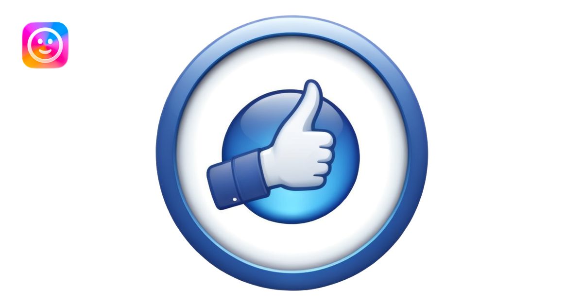 Facebook blue tick verification badge emoji emoji | AI Emoji Generator