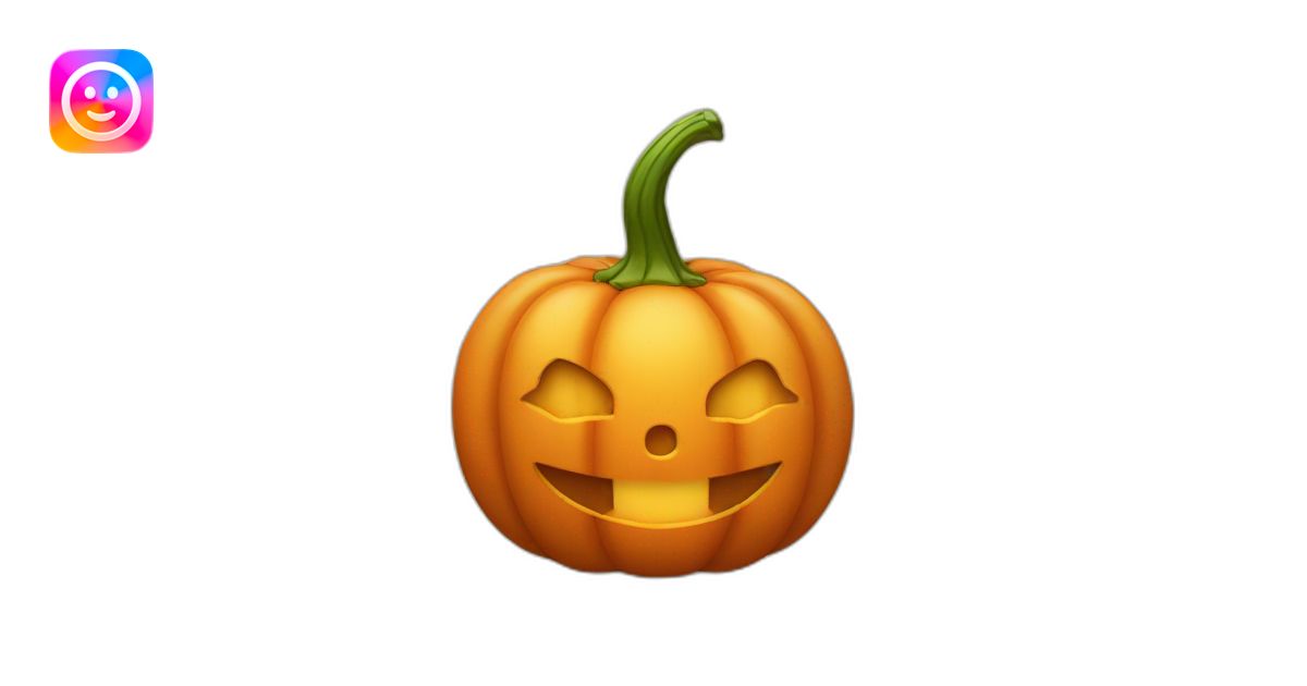 Smiling pumpkin emoji | AI Emoji Generator