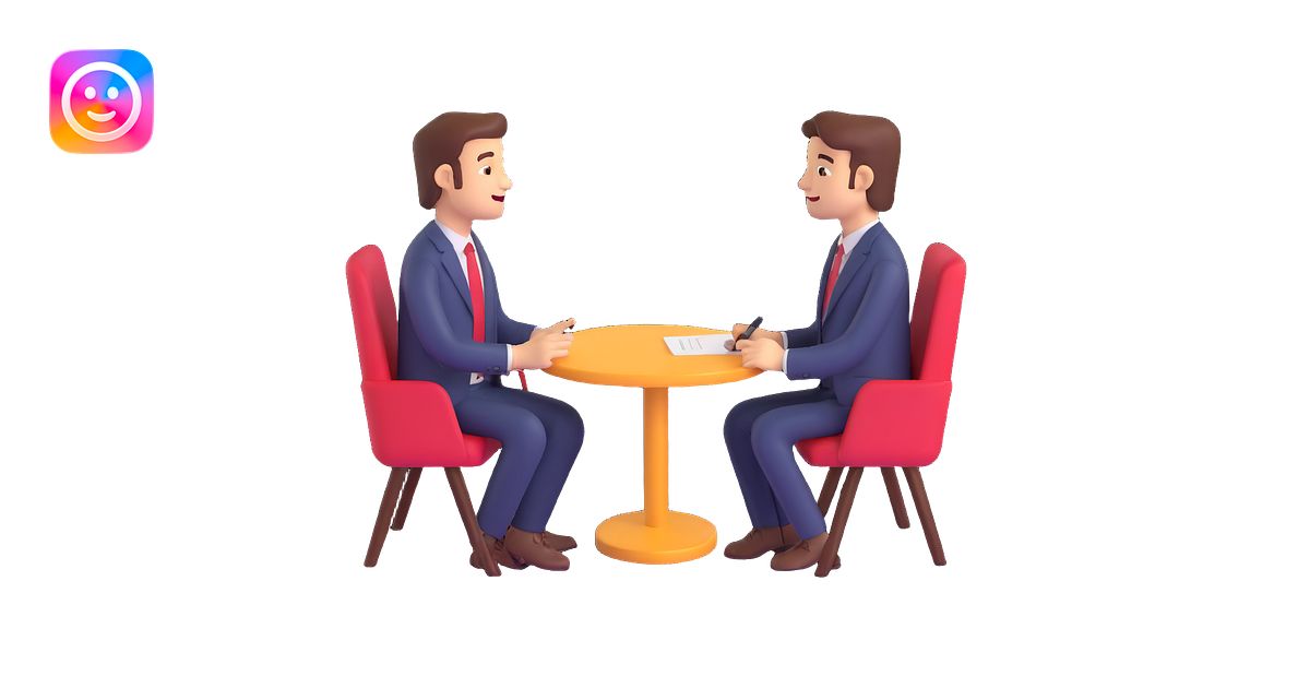 interview emoji | AI Emoji Generator