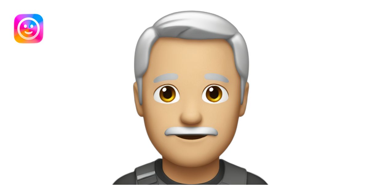 Steve-aged-63 emoji | AI Emoji Generator