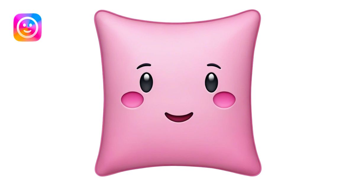 Pow pillow pink emoji | AI Emoji Generator
