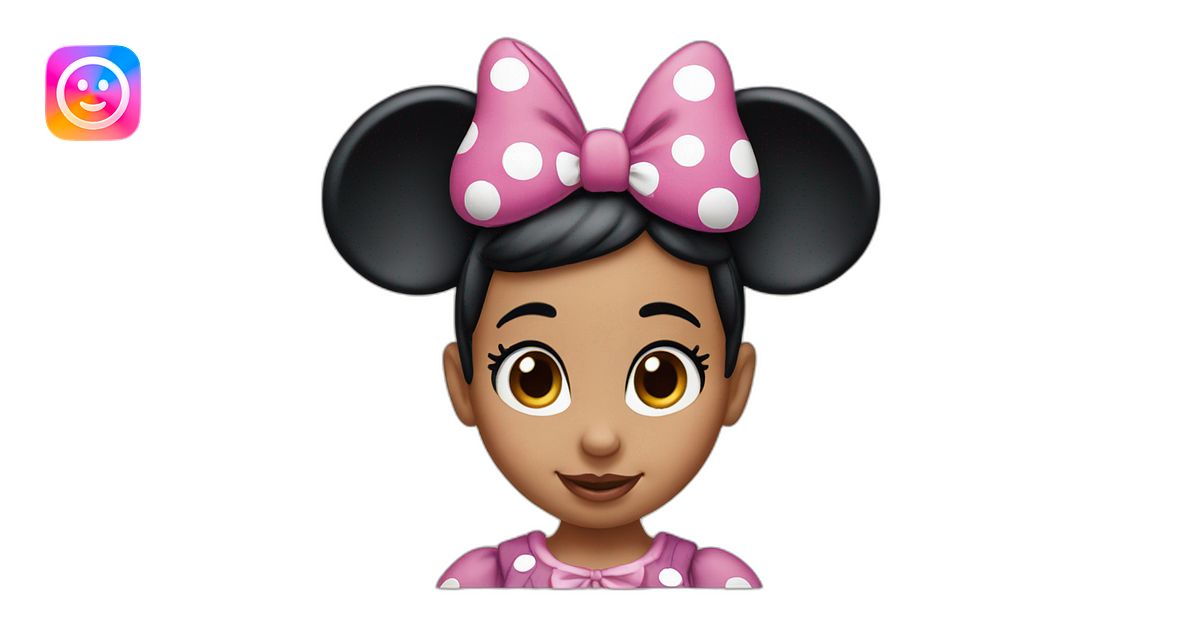 Minnie mouse emoji | AI Emoji Generator