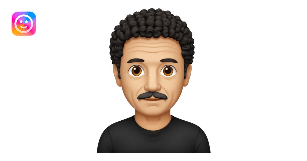 60 year old Greek man with short black curly hair that sticks up and ...