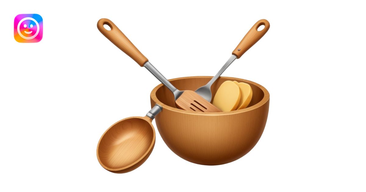 wooden kitchen utensils and items emoji | AI Emoji Generator