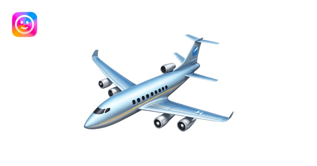 A plane which is flying in left direction emoji | AI Emoji Generator