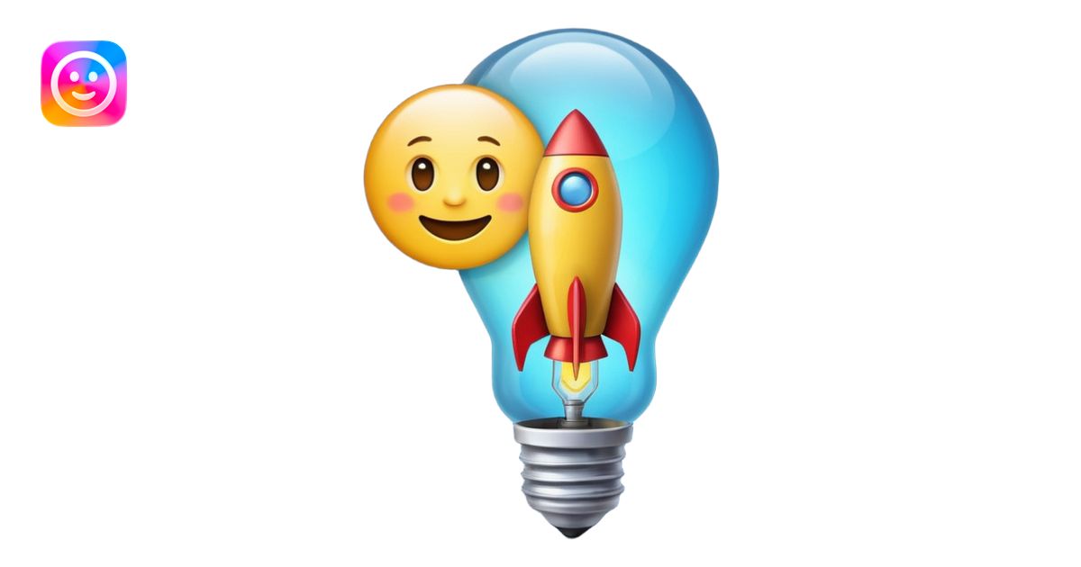 An emoji representing entrepreneurship, featuring a dynamic rocket ...