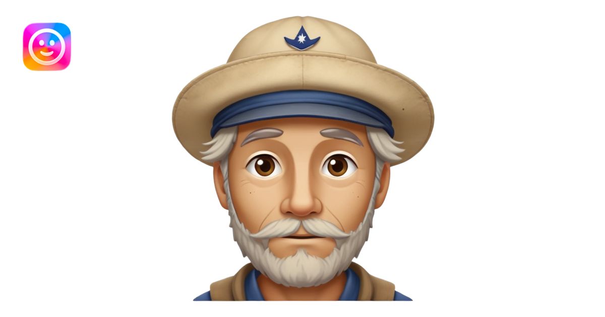 Homeless Australian outback sailor wearing Disney hat emoji | AI Emoji ...