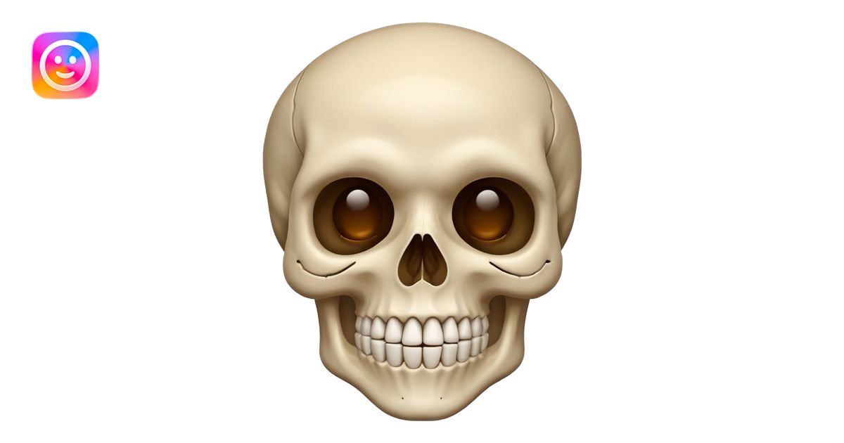 Eye wink skull emoji | AI Emoji Generator