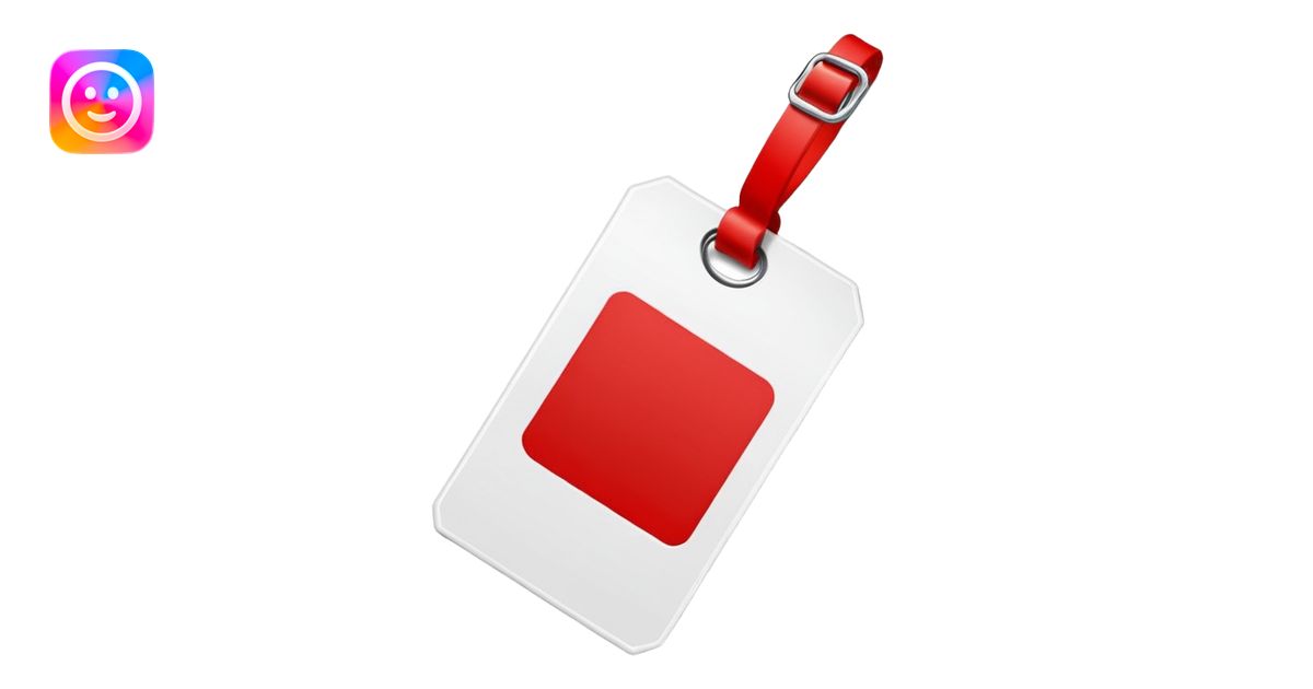 red white Price tag emoji | AI Emoji Generator