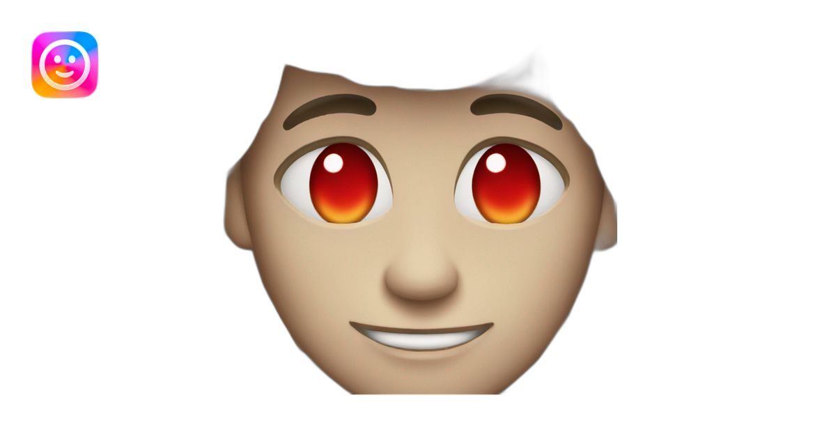 Lucifer with red eyes emoji | AI Emoji Generator