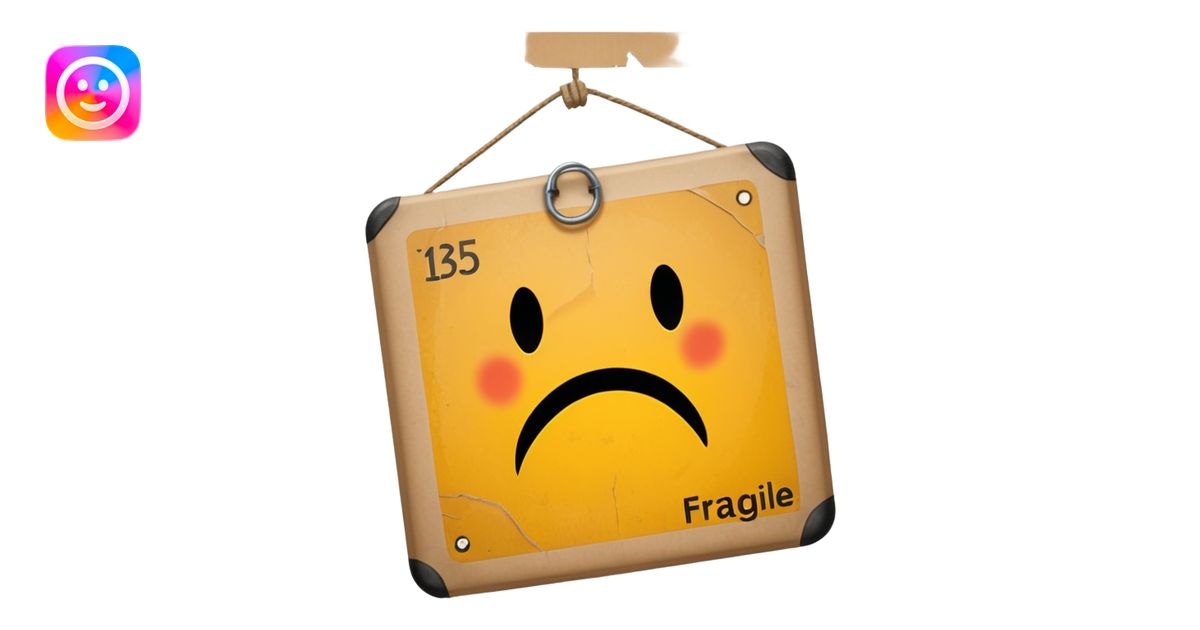 fragile sign emoji | AI Emoji Generator