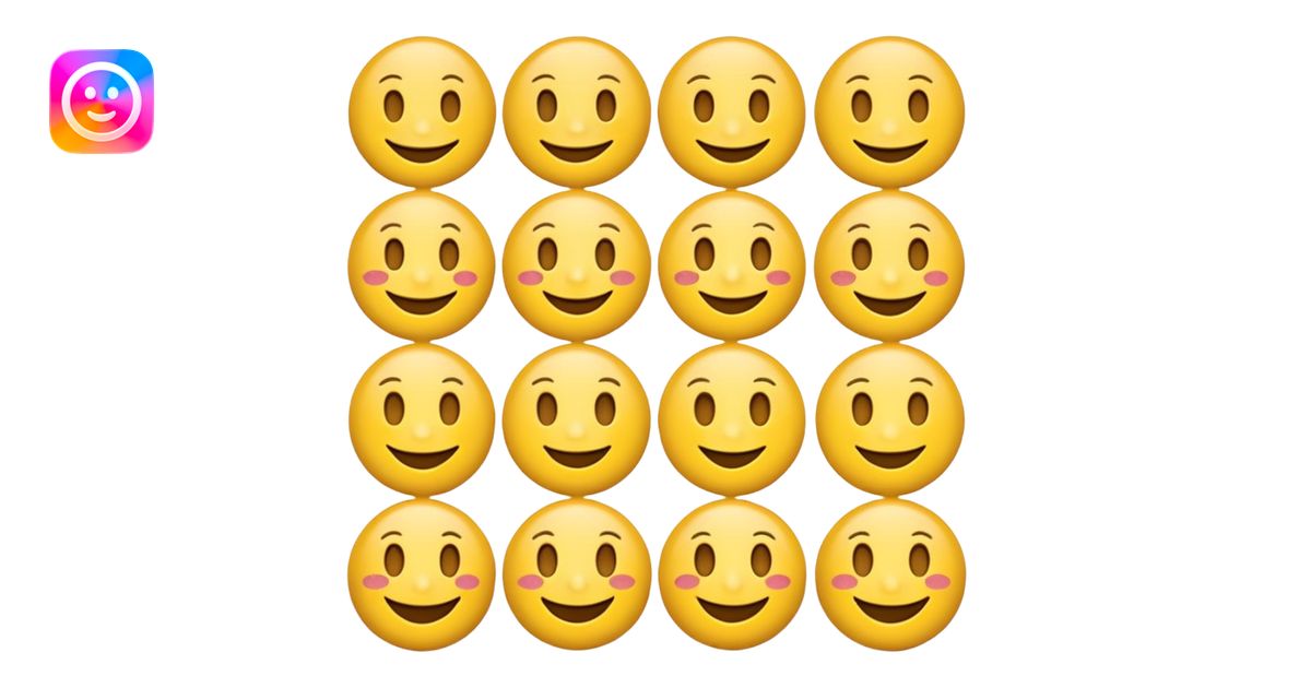 multiple smiling emojis in a 3x3 grid emoji | AI Emoji Generator