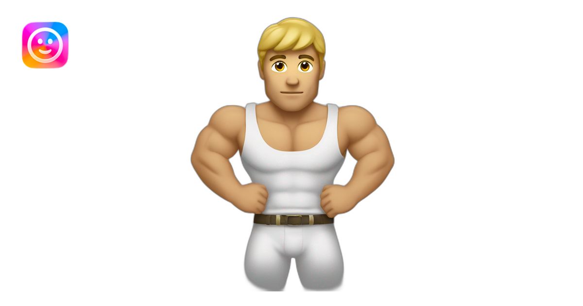 Corps d'homme musclé emoji | AI Emoji Generator