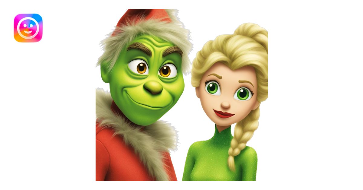 Grinch with Cindy Lou Ho emoji | AI Emoji Generator