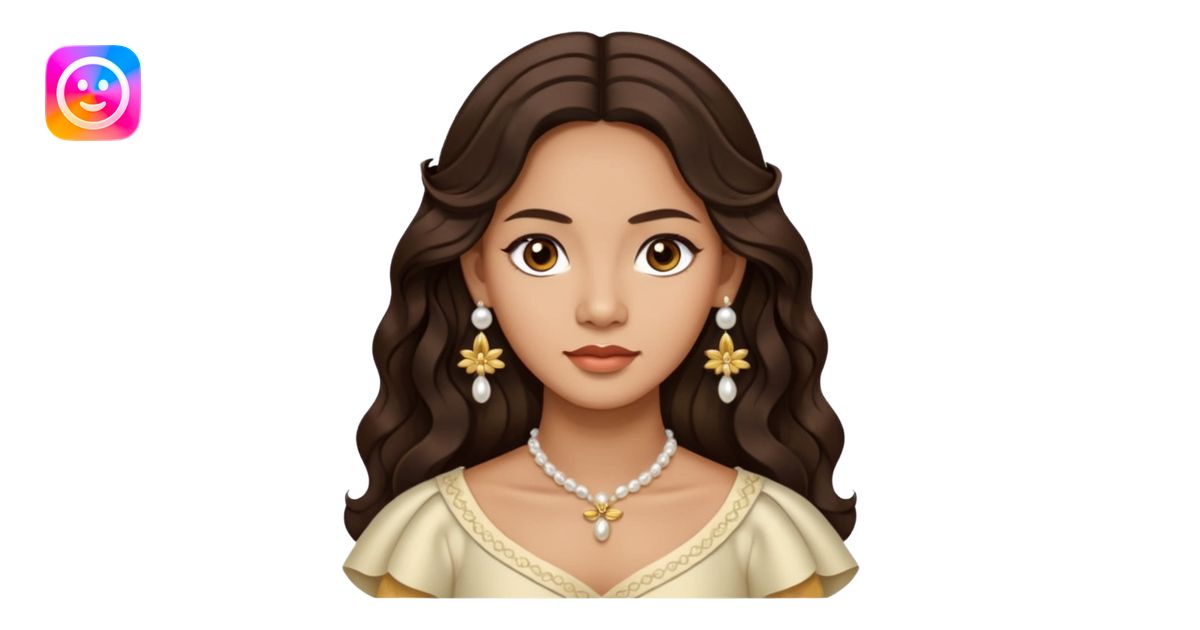 Tan Filipino woman with dark brown eyes and long dark wavy hair parted ...