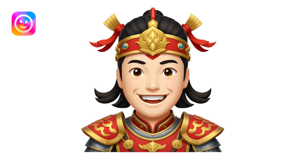 Laughing Lu bu from 3 kingdoms in discord emoji format emoji | AI Emoji ...