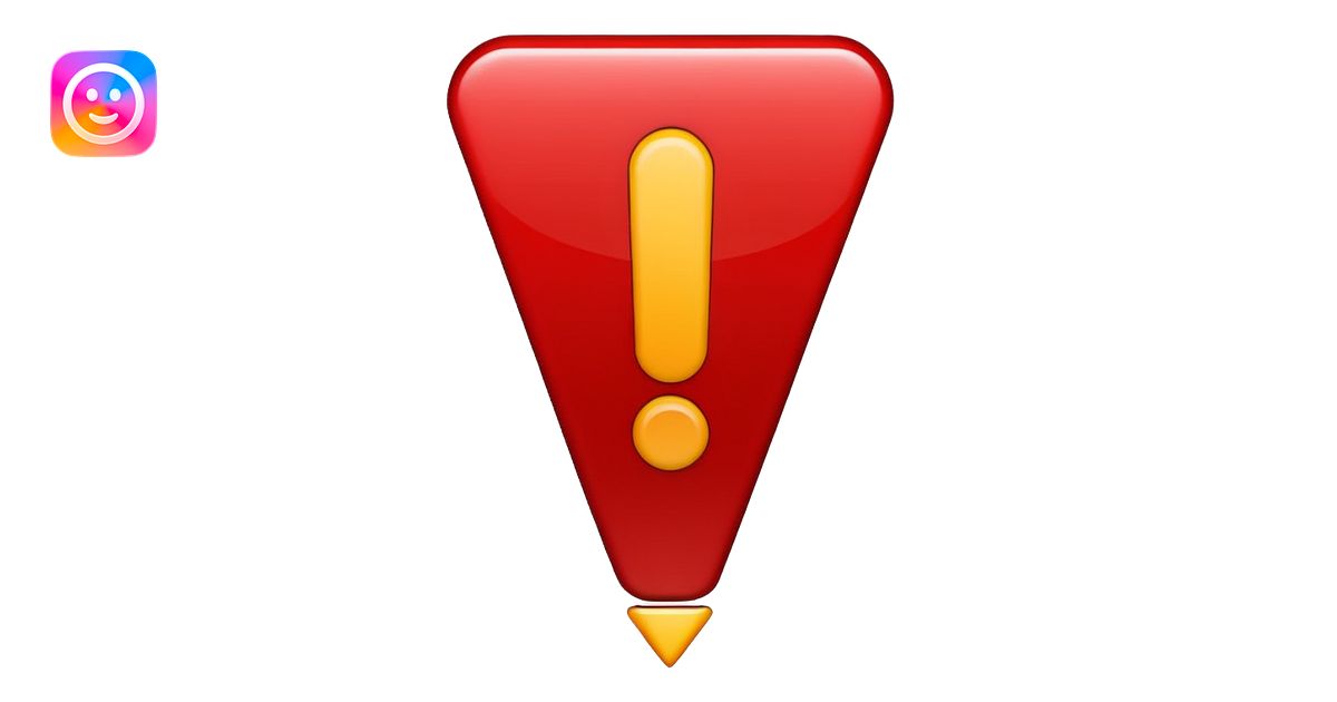 exclamation mark red emoji | AI Emoji Generator