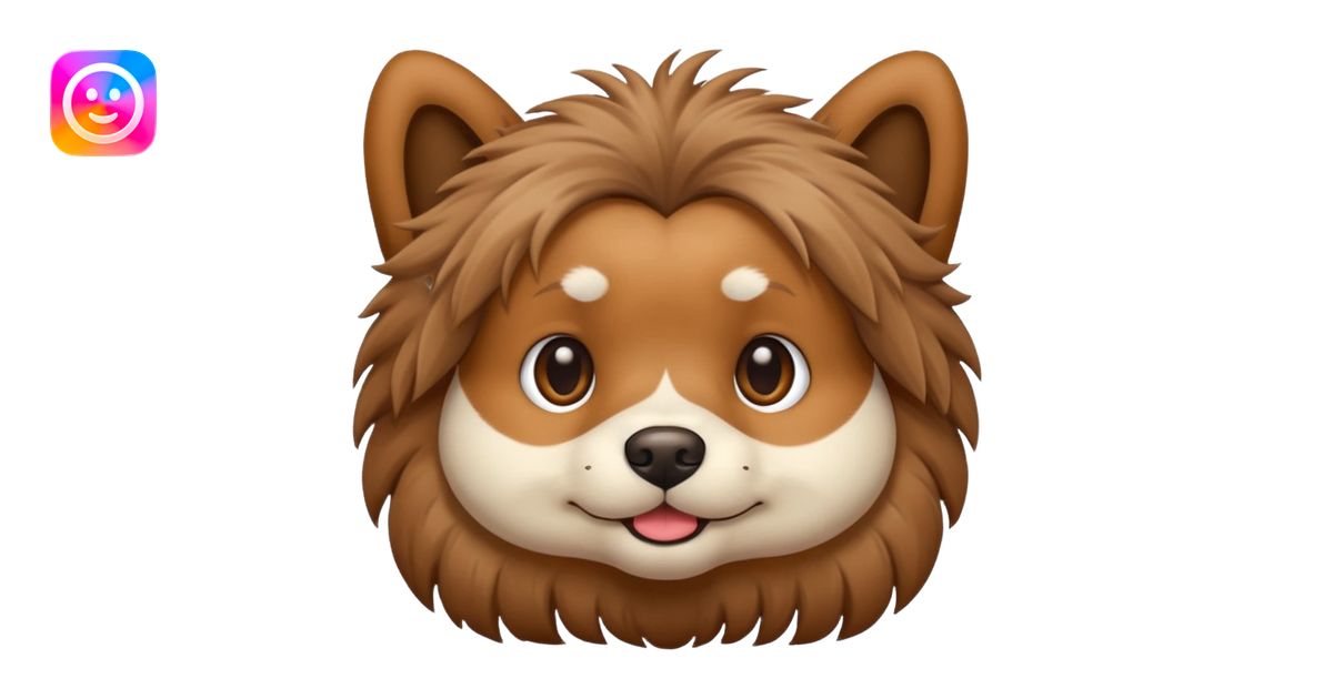 Hairdressing dog emoji | AI Emoji Generator