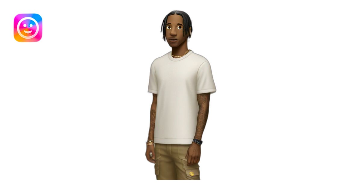 Travis scott full body emoji | AI Emoji Generator