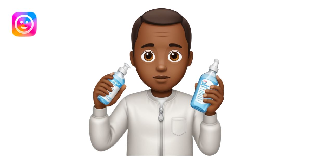 Diddy holding baby oil emoji | AI Emoji Generator