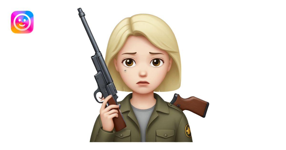 Sad face with a gun to their head emoji | AI Emoji Generator