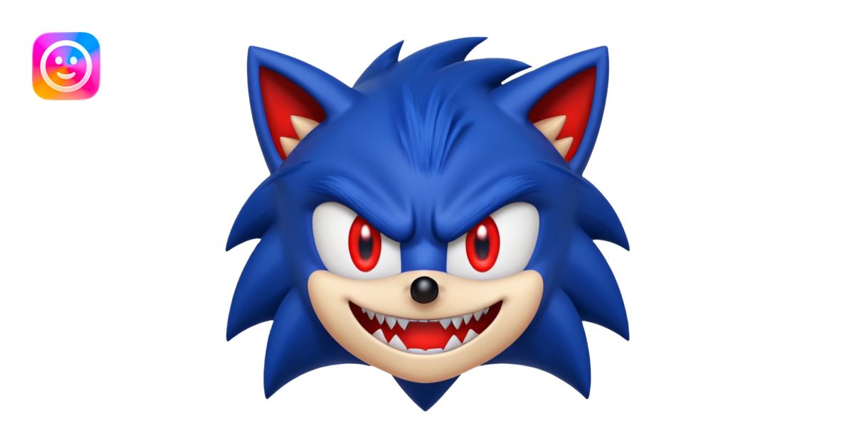Sonic.exe emoji | AI Emoji Generator